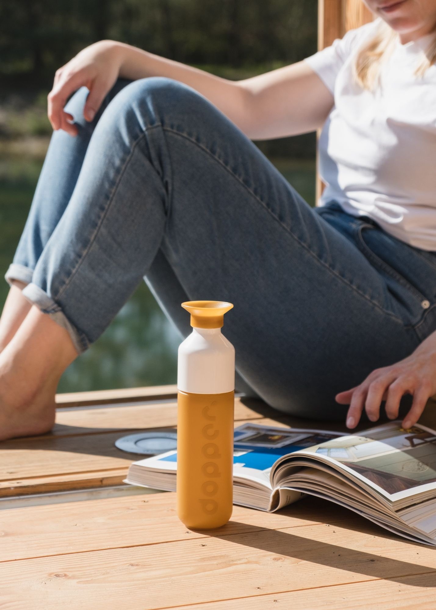 Waterfles Dopper Back To Nature - Harvest Sun - Axeswar Design