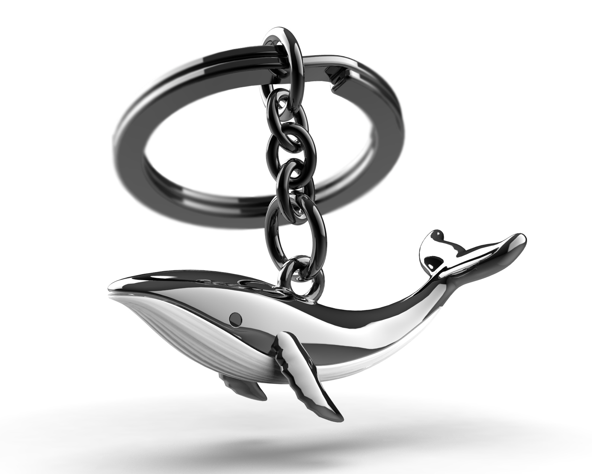 Keyring - Key Fob Whale - Metalmorphose - Axeswar Design