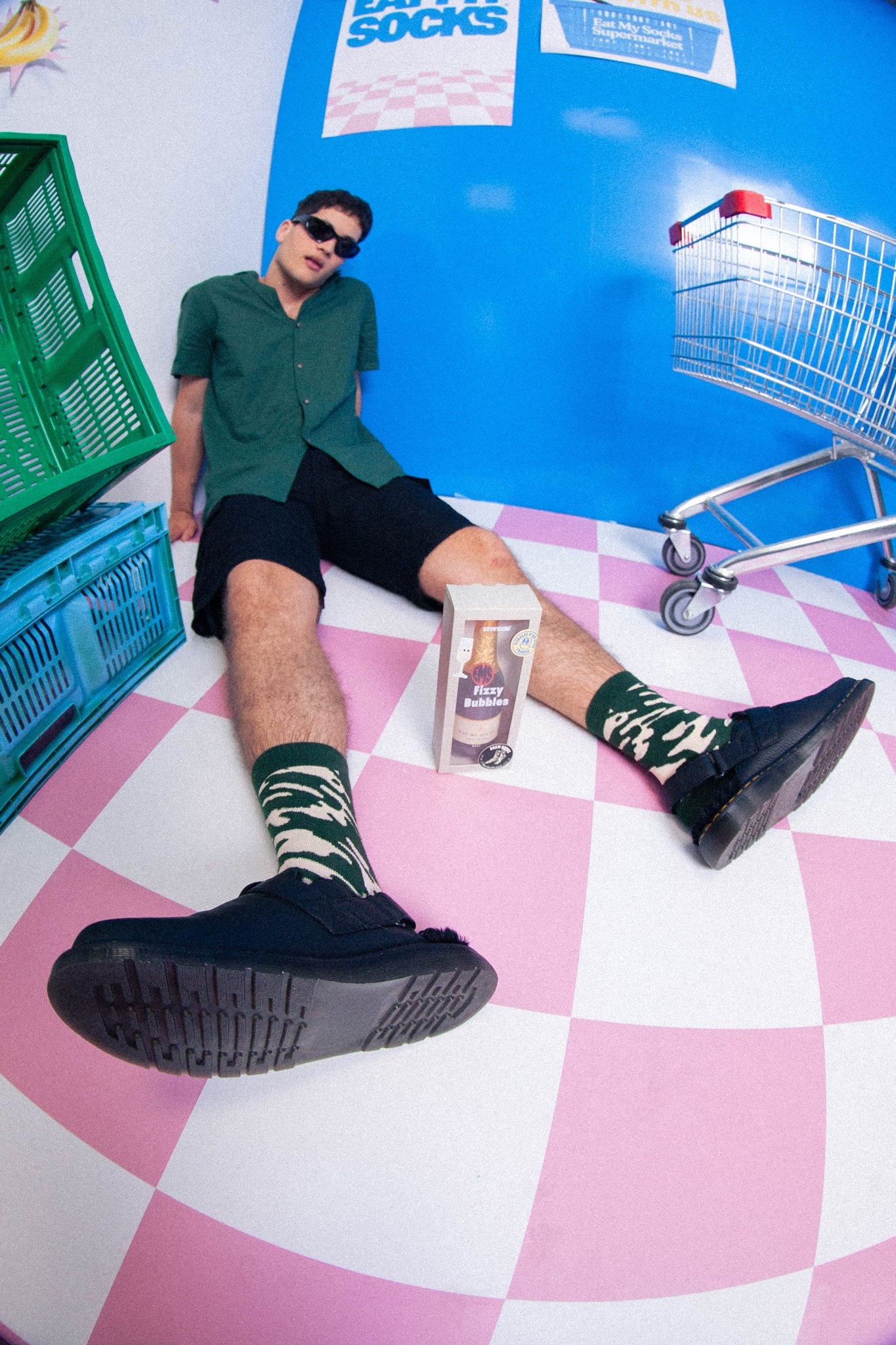 Sokken Fizzy Bubbles Champagne - Eat My Socks - Axeswar Design