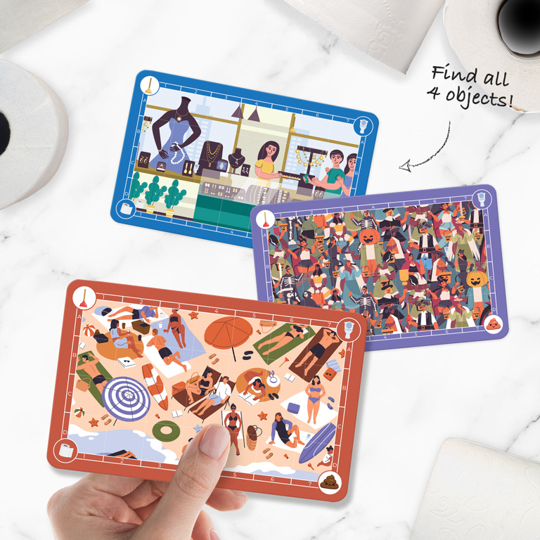 Jeu de Cartes Find The Poo On The Loo - Gift Republic - Axeswar Design