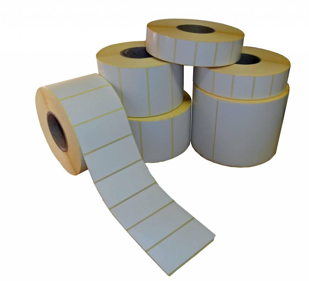 12 rollen van 2400 labels - Vellum - 50x30mm - Euro-Label BV
