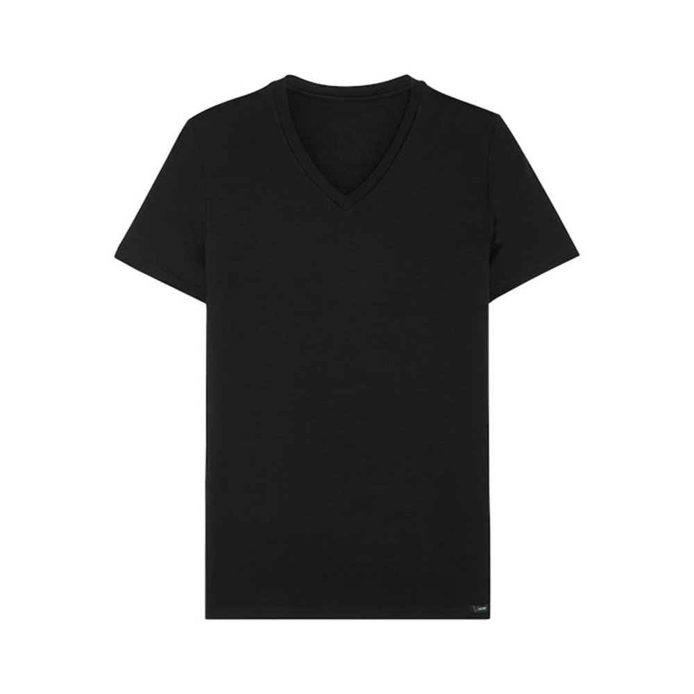 HOM Tencel Soft T-Shirt V-Neck Black - HOM-Shop.com