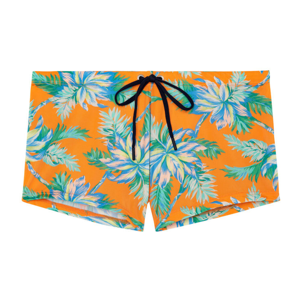 HOM Gigaro Swim Shorts Orange Print - HOM-Shop.com