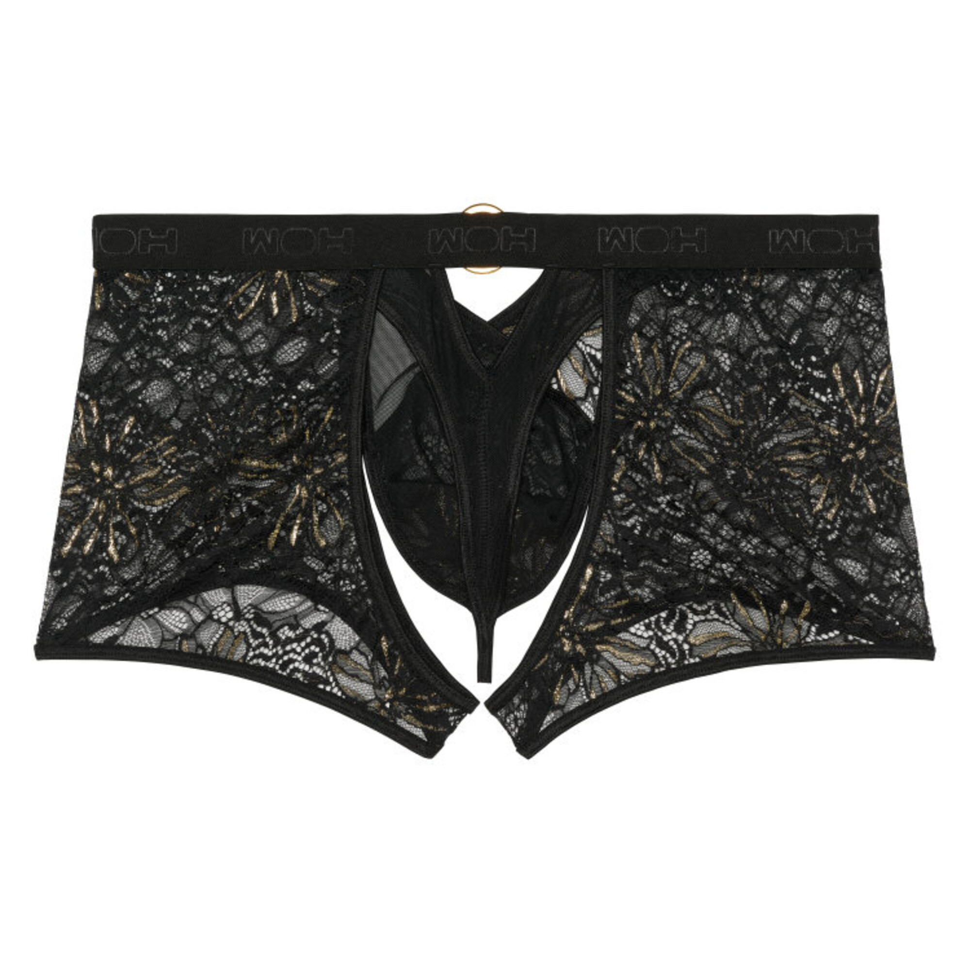 HOM WOH Pure Seduction Boxer String Black - HOM-Shop.com
