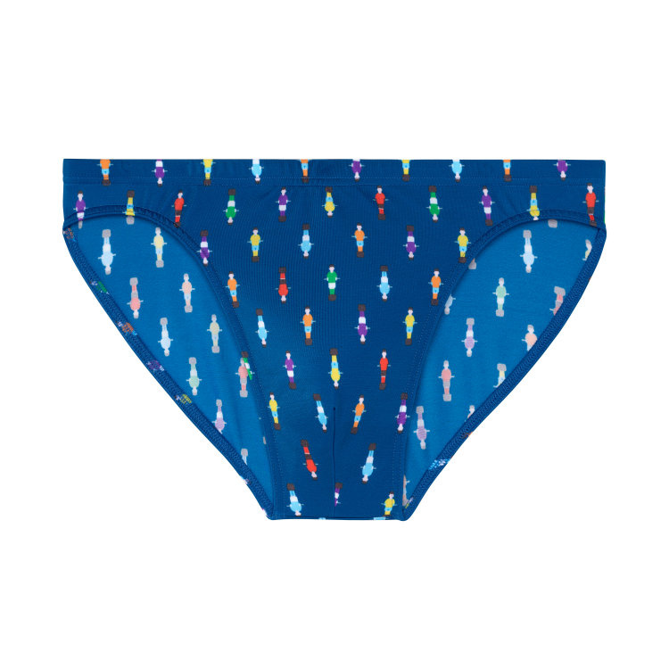 HOM Calcio Swim Micro Briefs Navy Print - HOM-Shop.com