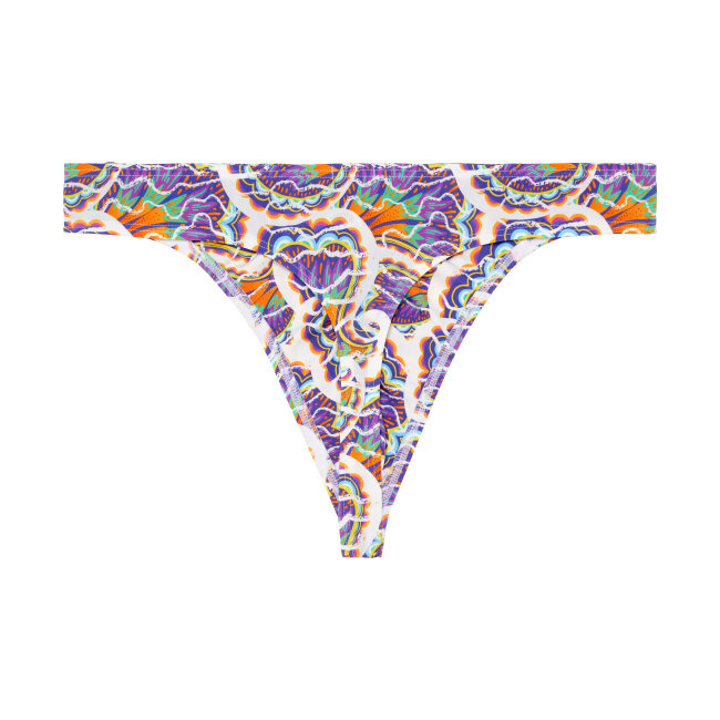 HOM Funky Styles G-String White Print - HOM-Shop.com