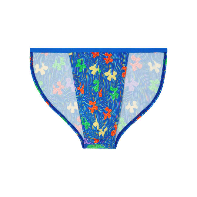HOM Funky Styles Tanga Briefs Blue Print - HOM-Shop.com
