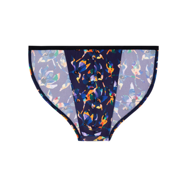 HOM Funky Styles Tanga Briefs Black Print - HOM-Shop.com