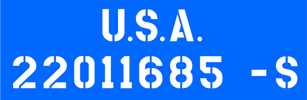 Hood number 2 inch - Army Car Parts