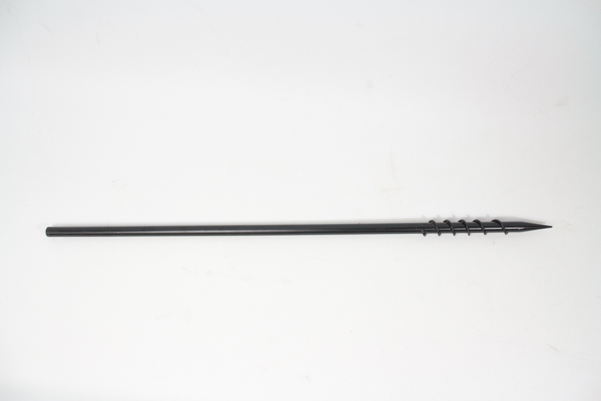 Steel bankstick screw end black - CV Fishing