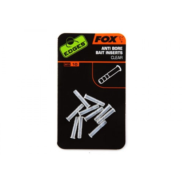 Fox edges anti bore bait inserts | clear | 10 pcs - CV Fishing