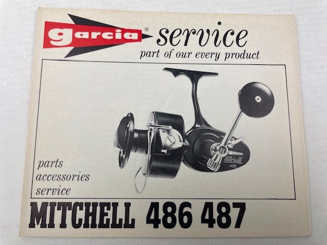 Garcia service boekje van Mitchell 486 487 molen - CV Fishing