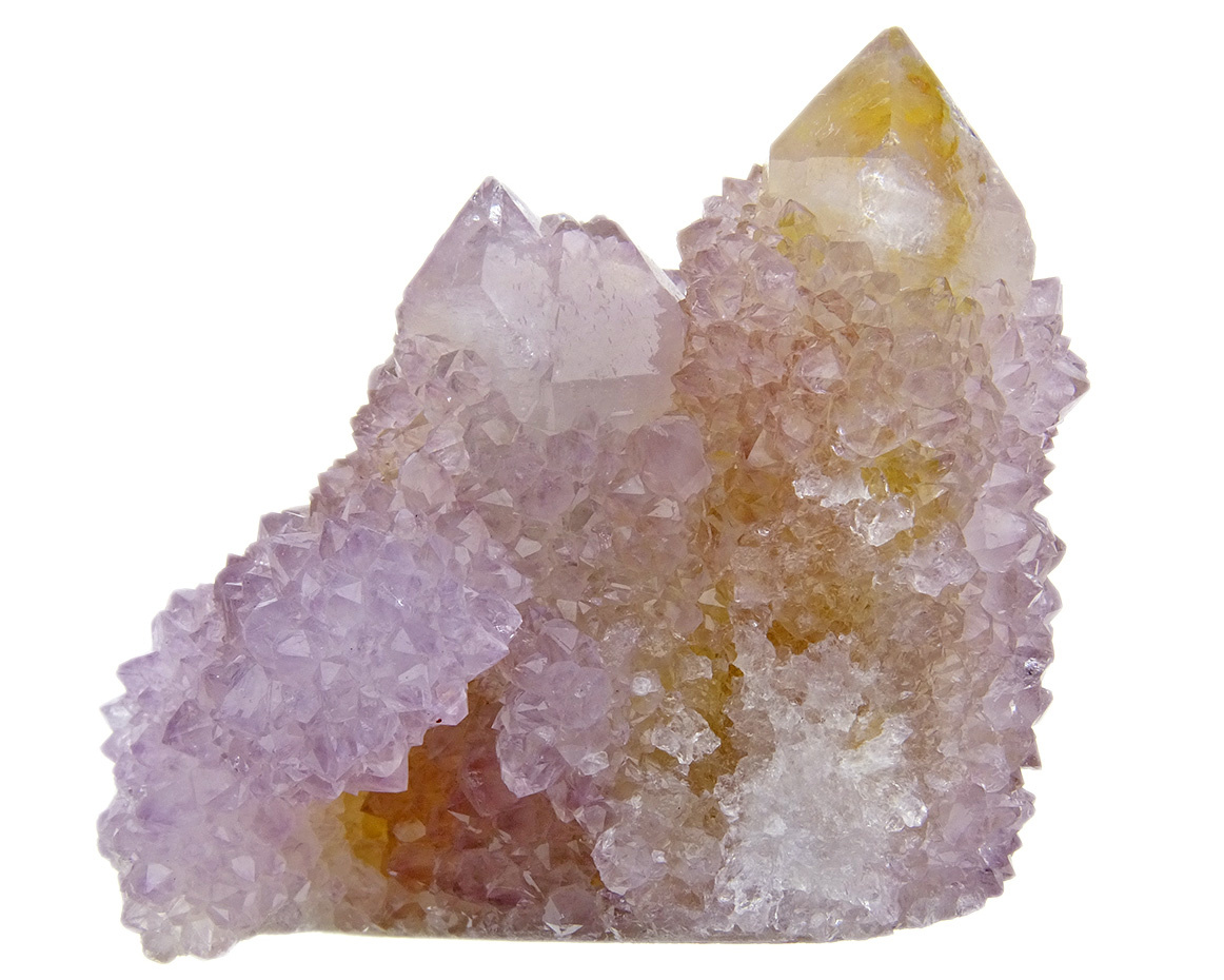 Cactus or spirit quartz with citrine and amethyst
