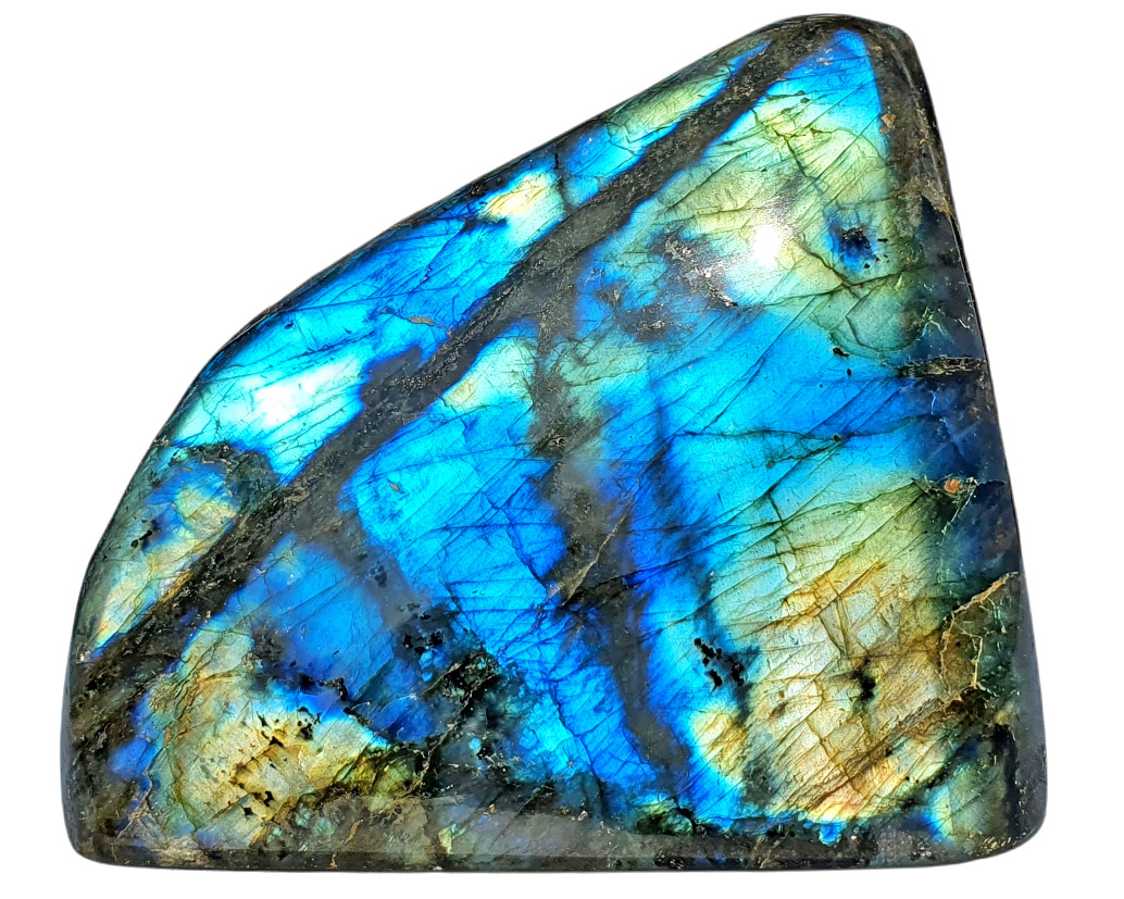 Labradoriet met prachtige glans uit Madagaskar