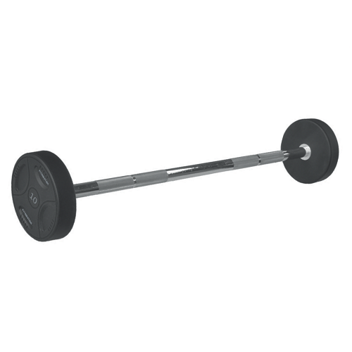 15kg PU straight fixed barbell / Urethane straight fixed barbell ...