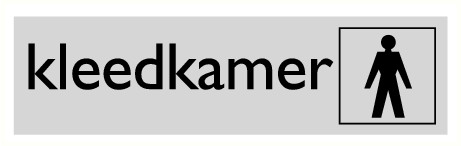 Pictogram tekst kleedkamer heren kopen? Bestel nu online!