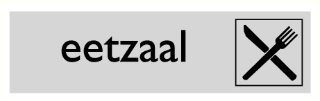Pictogram tekst eetzaal kopen? Bestel nu online!
