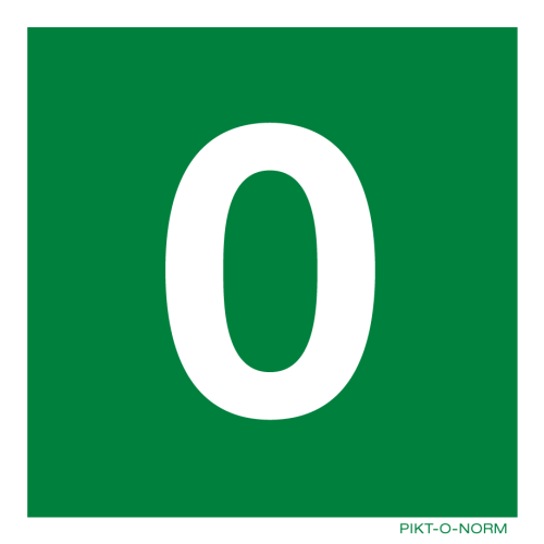 Pictogram verdieping -3 tot en met 18 sticker