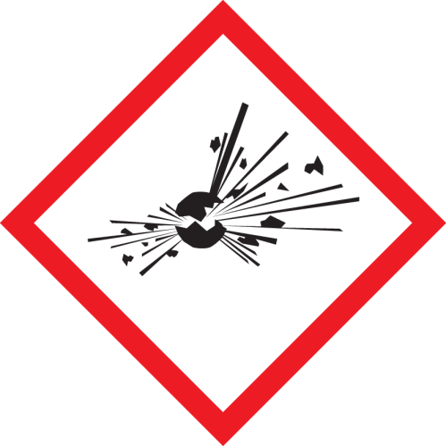 Pictogram explosieve stoffen (GHS01) kopen? Bestel nu online!