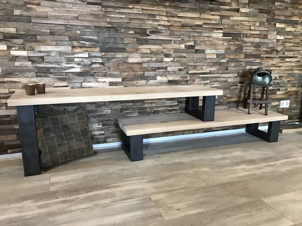 TV-Meubel Hoog & Laag - Firma Hout & Staal