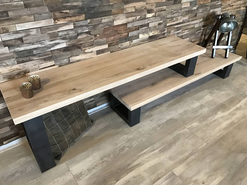 TV-Meubel Hoog & Laag - Firma Hout & Staal