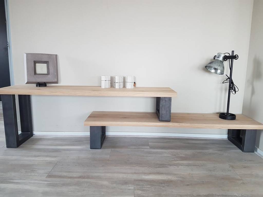 TV-Meubel Hoog & Laag - Firma Hout & Staal