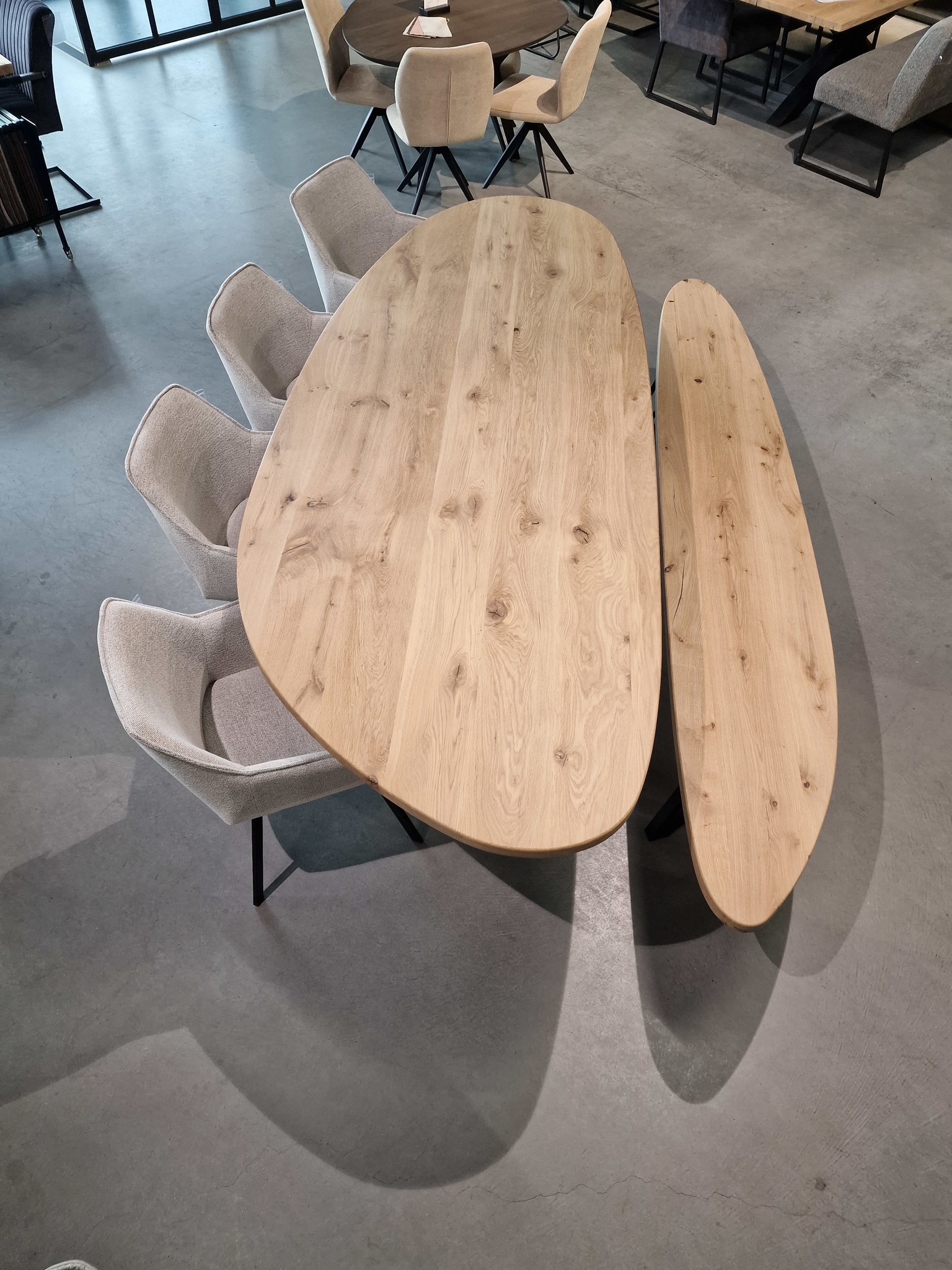 Eettafel Leaf - Firma Hout & Staal