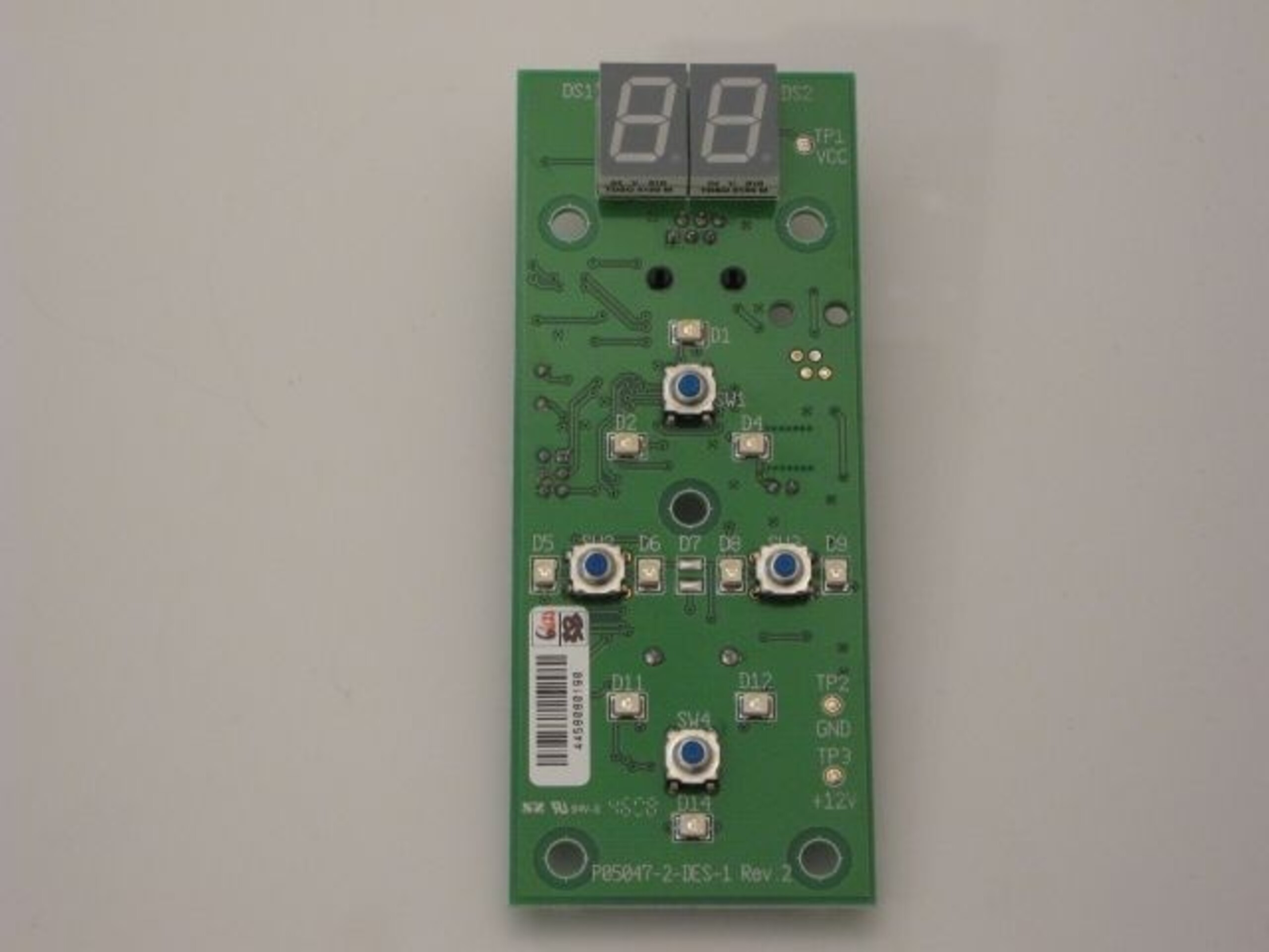 Control and display circuit board V5/V7 - Zondag Zonnevakmensen BV