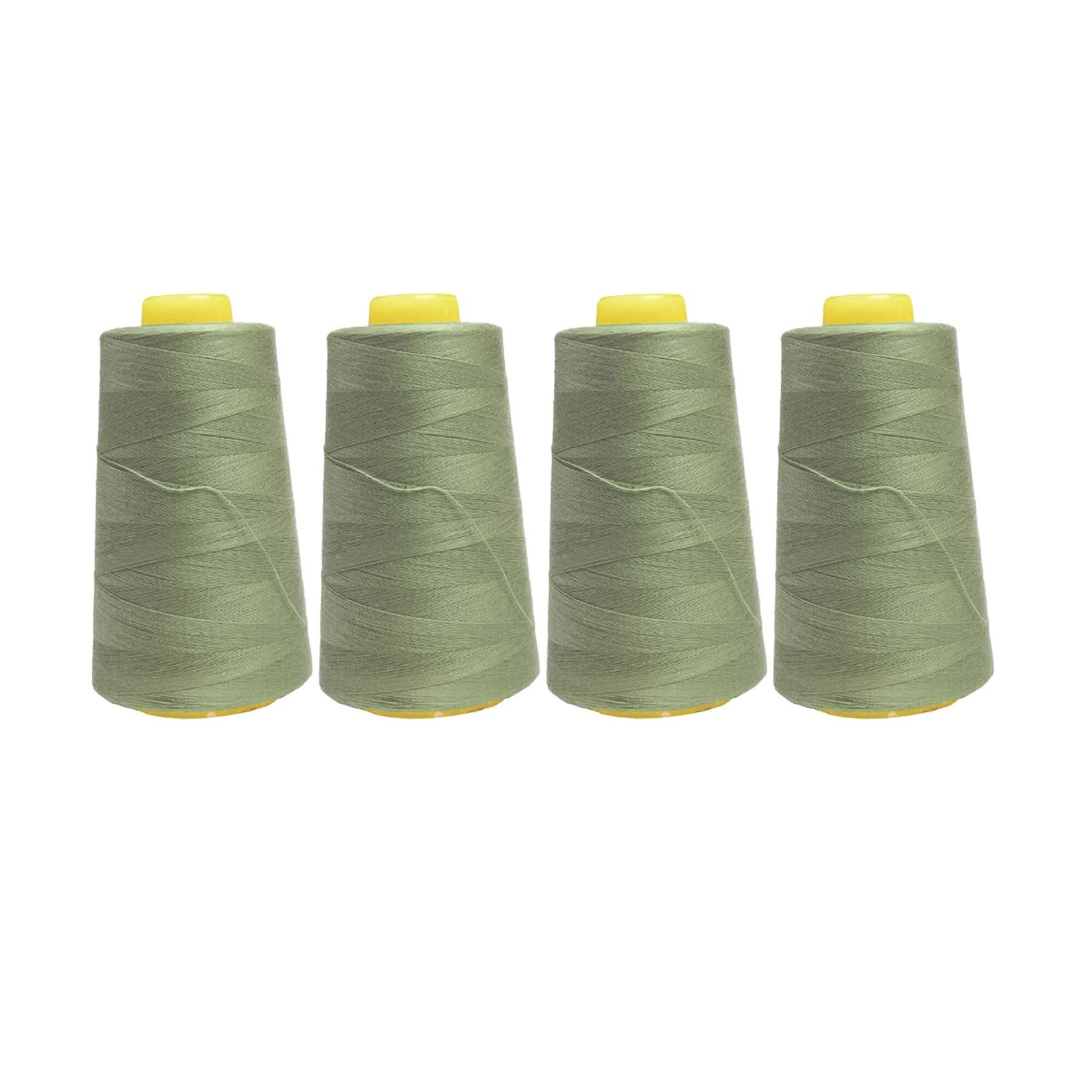 Overlock Yard olive green Package 4 pcs. - StoffenBestellen.nl