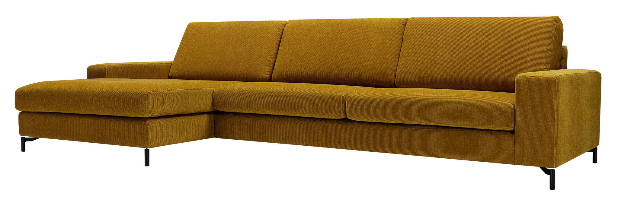 Sits Quattro Chaiselongue + 3-zits Mosterd kopen bij Furnea