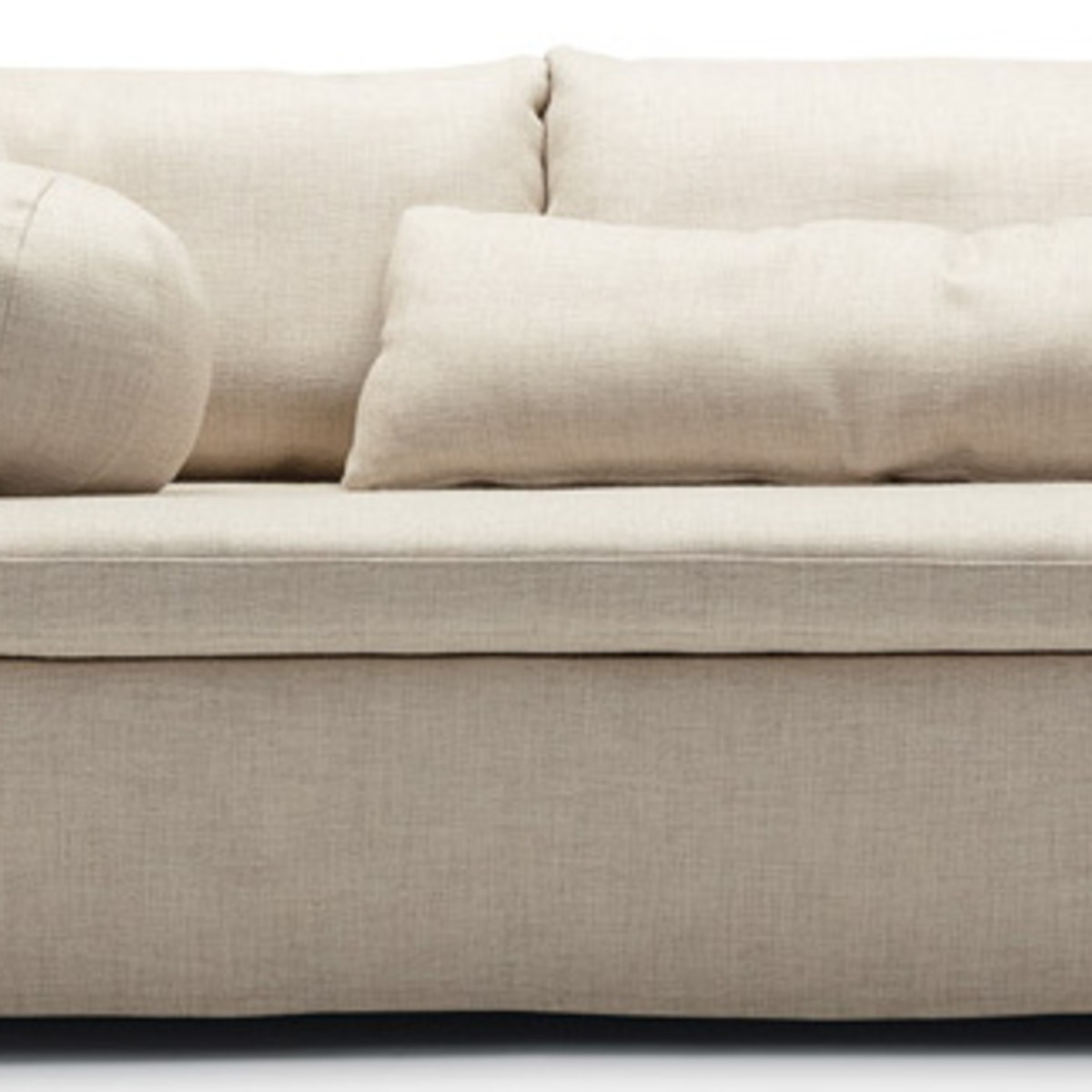 Sits Lill 2-zits Bank Natural met Ronde Kussen kopen bij Furnea