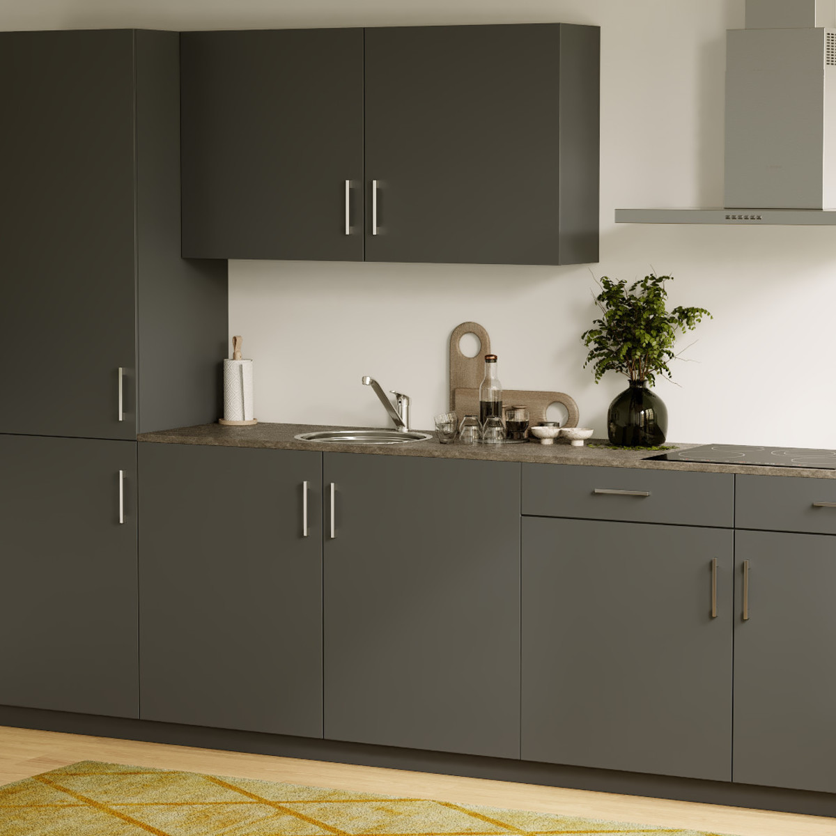 Artego Design Turin Tijm Rechte Keuken Grafiet bij Furnea