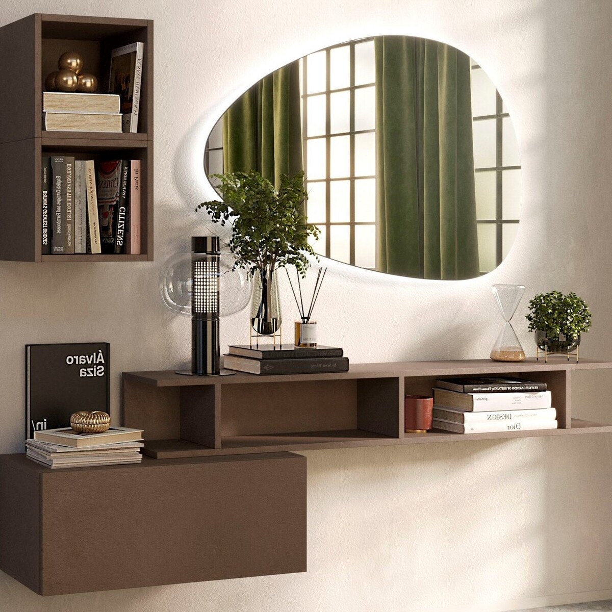 Benvenuto Design Infinity 2.0 Wandkasten Set Brons bij Furnea