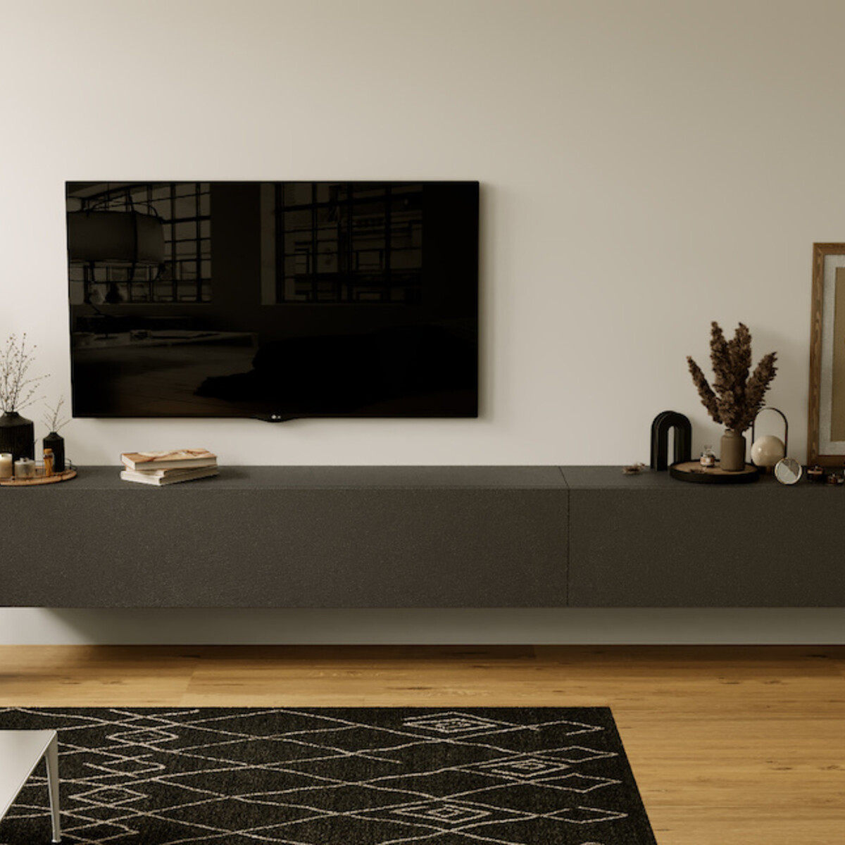 Nova Design Valentino 276 cm Lava TV Wandmeubel bij Furnea