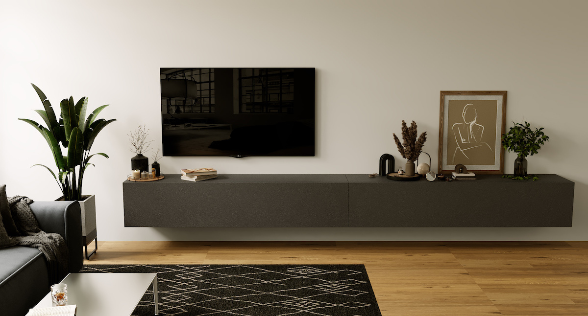 Nova Design Valentino 276 cm Lava TV Wandmeubel bij Furnea