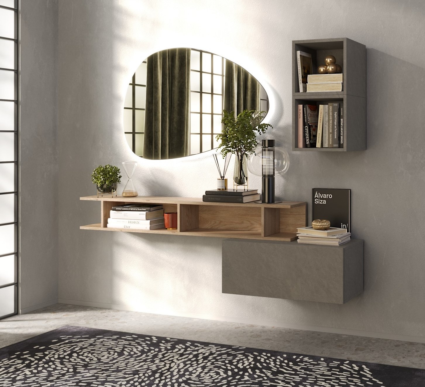 Benvenuto Design Infinity 2.0 Argilla / Kadiz Wandkasten Set