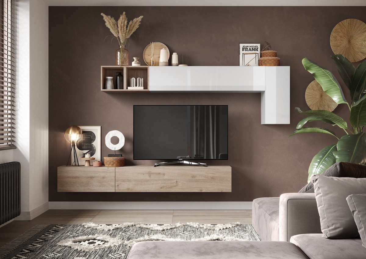 Benvenuto Design Infinity 2.0 Hoogglans Wit / Kadiz TV Meubel Set 41
