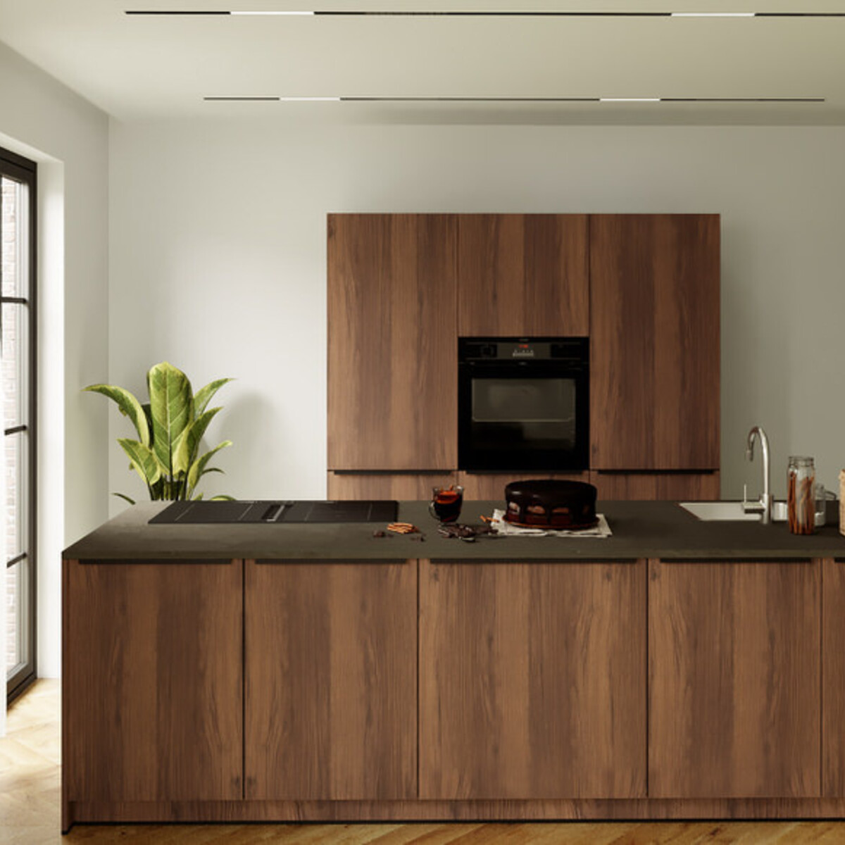 Artego Design Trentino Dragon Eiland Keuken Walnoot bij Furnea