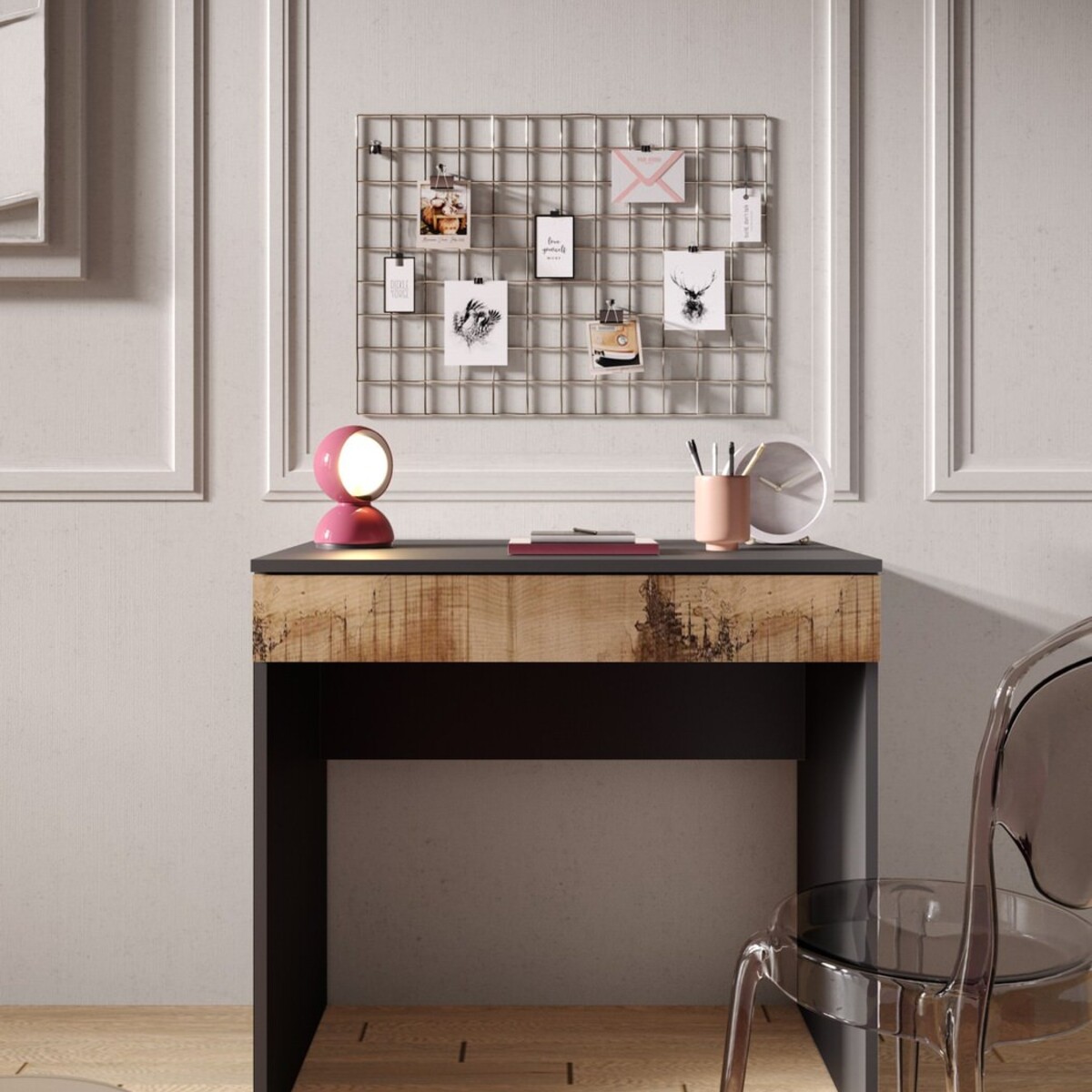 Benvenuto Design Smile Nero/Pero Bureautafel 78 cm bij Furnea