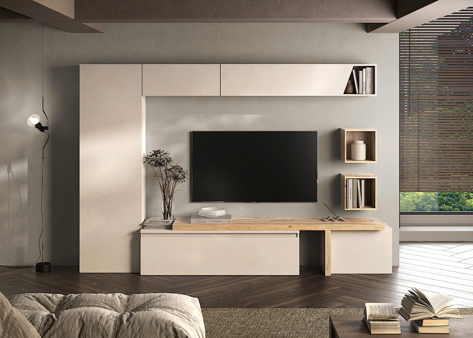 Benvenuto Design Infinity 2.0 Cashmere / Kadiz Eiken TV Meubel 77