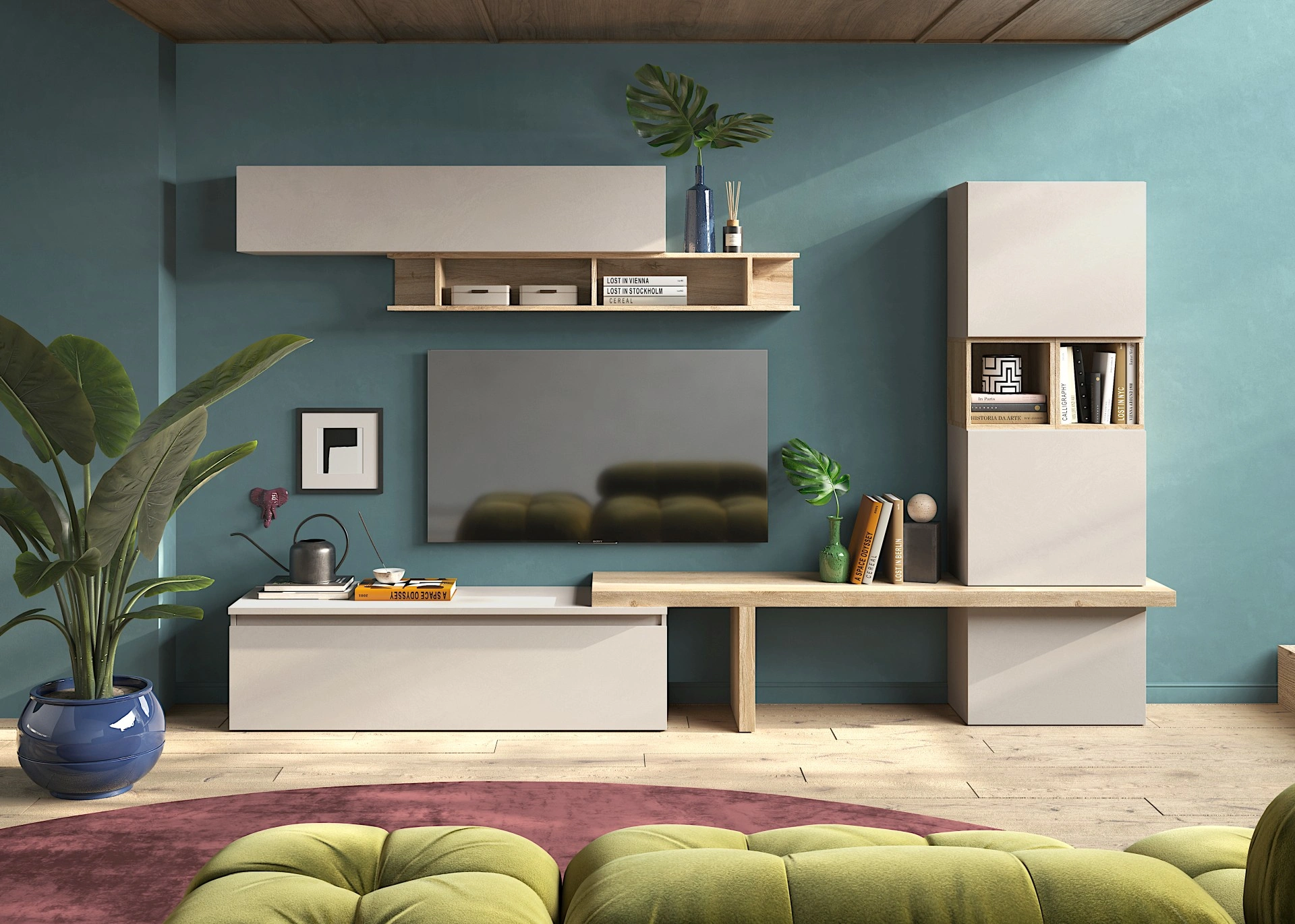 Benvenuto Design Infinity 2.0 Cashmere / Kadiz Eiken TV Set 81