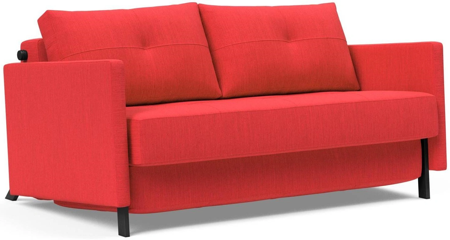 Innovation Cubed met Armleuning 140 cm Slaapbank Rood bij Furnea