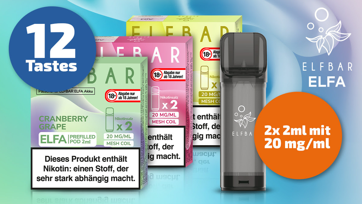ELFBAR - ELFA Prefilled Pod 2ml (2 Stück/Pro Packung) - Oxyzig E ... ELFBAR - ELFA Prefilled Pod 2ml (2 Stück/Pro Packung) - Oxyzig E ...