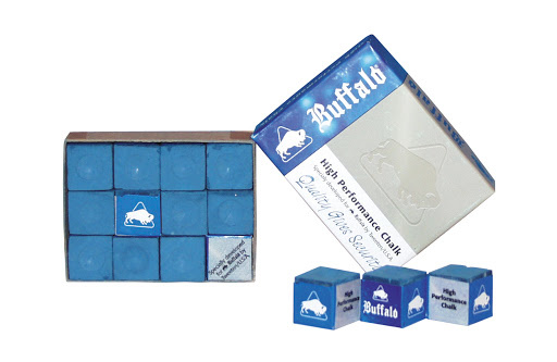 Buffalo billiard chalk blue (12 pieces) - Van den Broek billiards