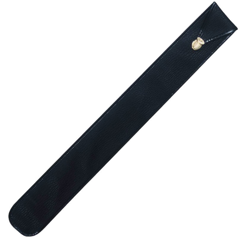 Cue cover classic, black leather - Van den Broek billiards