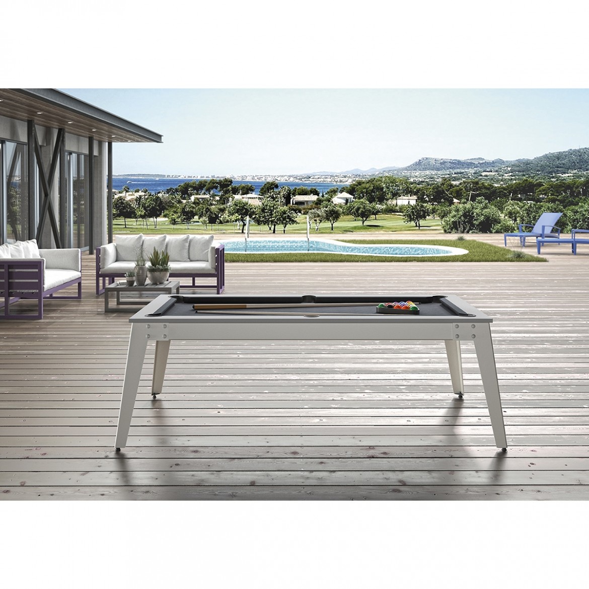 Rene Pierre Caraibes 6 foot. Outdoor pool table - Van den Broek billiards