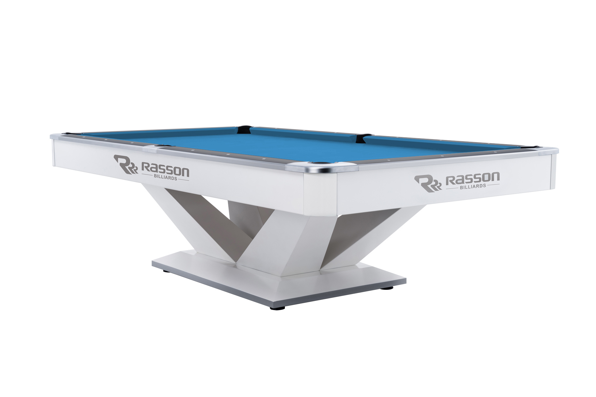 Pooltafel Rasson Victory II Plus, White - Van den Broek Biljarts