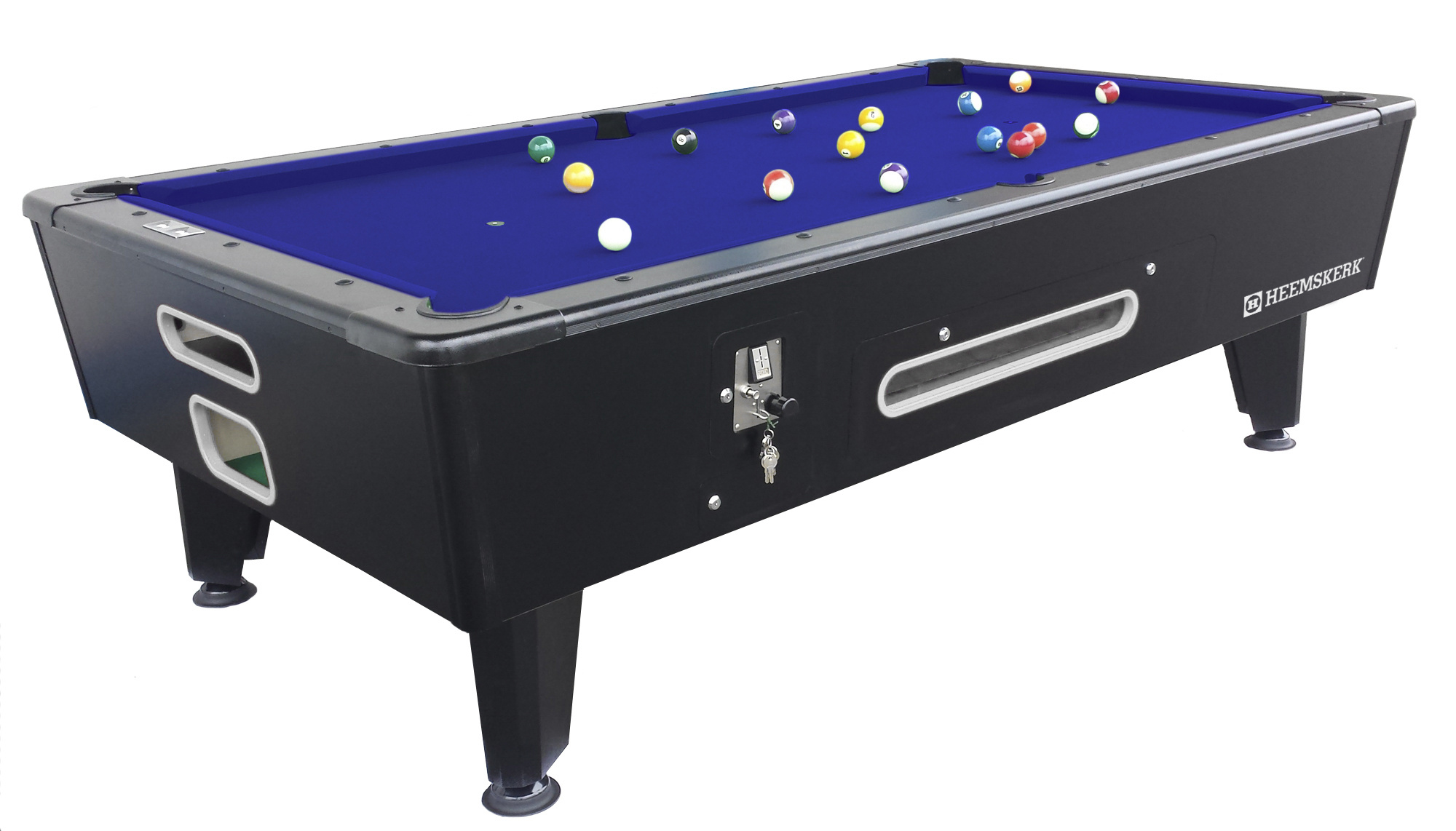 Pool table Kick Shot Black with Coin or Cashless - Van den Broek billiards