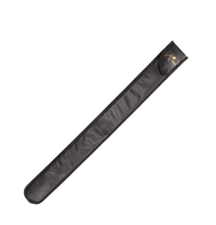 Cue cover classic, black leather - Van den Broek billiards