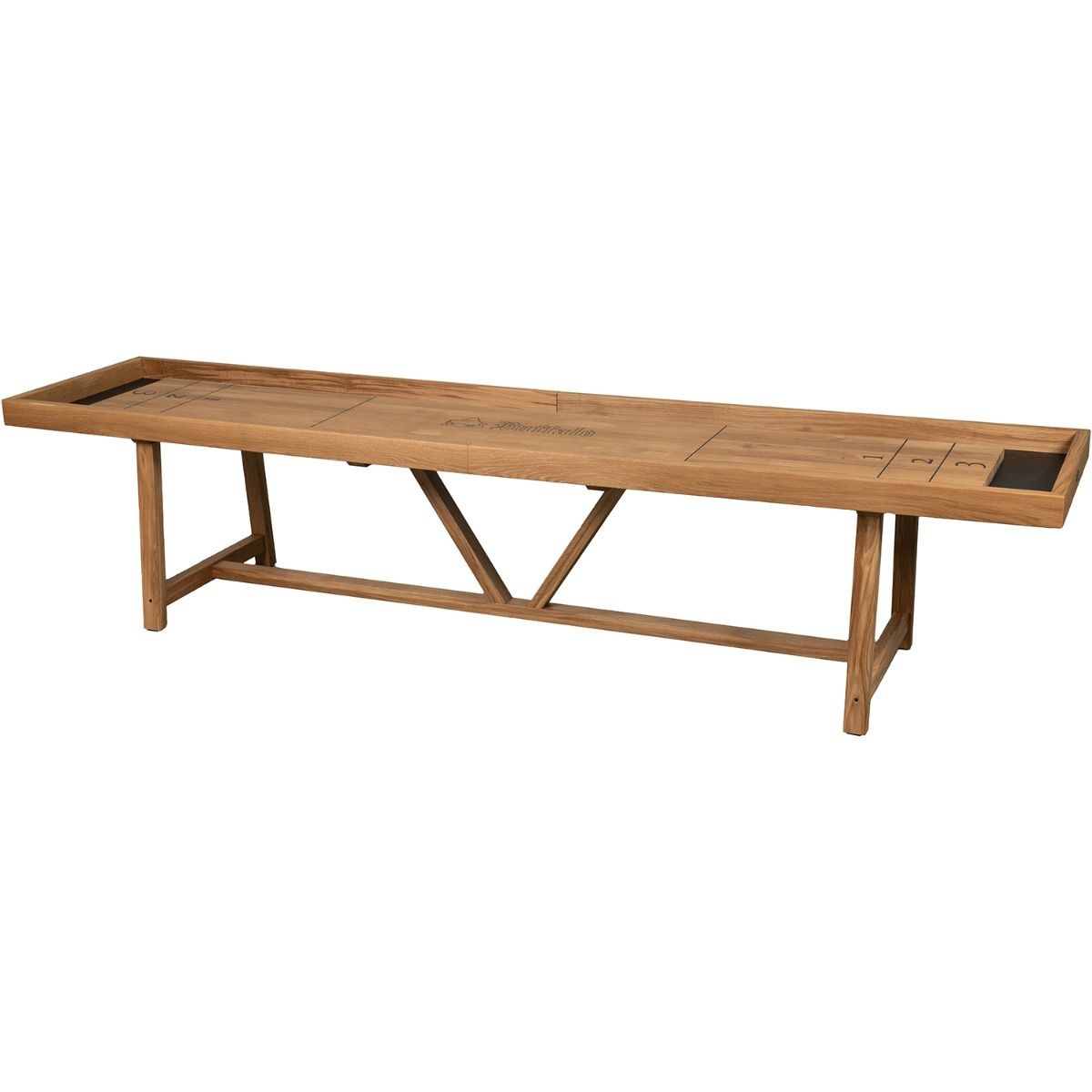 American shuffleboard Optimized oak 12ft - Van den Broek billiards